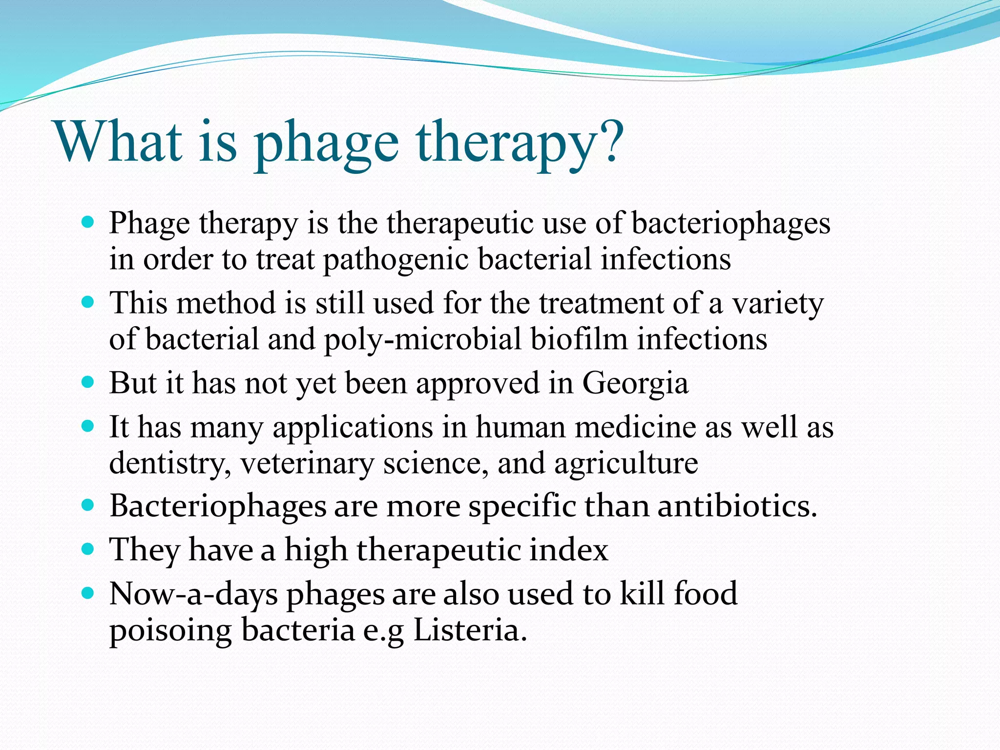 Bacteriophages & Its classification, cycles, therapy, and applications | PPT