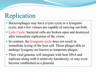 Bacteriophages & Its classification, cycles, therapy, and applications | PPTX