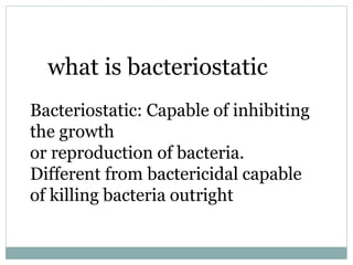 Bacteriostatic water for injection | PPT