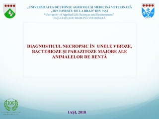 bacterioze, viroze, parazitoze la animale | PPTX