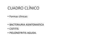 BACTERIURIA ASINTOMÁTICA E INFECCIÓN DE VÍAS URINARIAS.pptx
