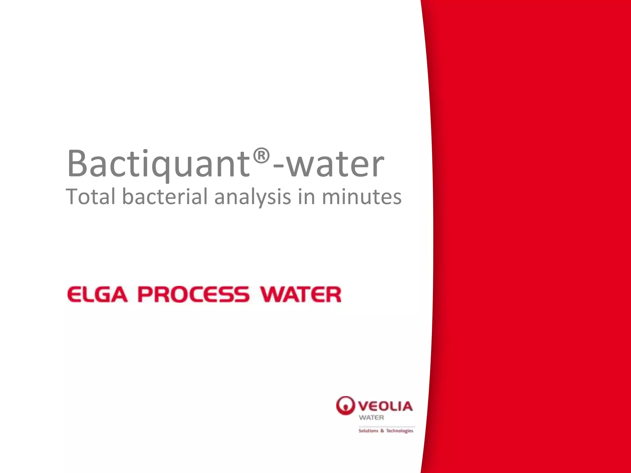 Bactiquant®-water webinar presentation | PPTX