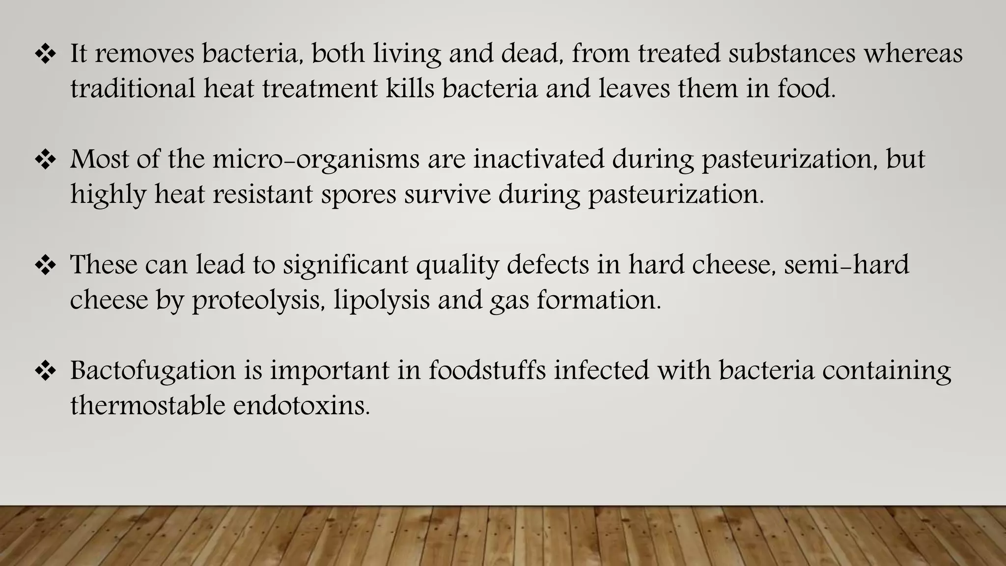 Bactofugation | PPTX
