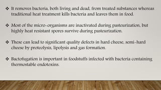 Bactofugation | PPTX