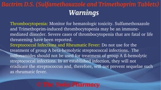Bactrim D.S. (Sulfamethoxazole and Trimethoprim Tablets) | PDF