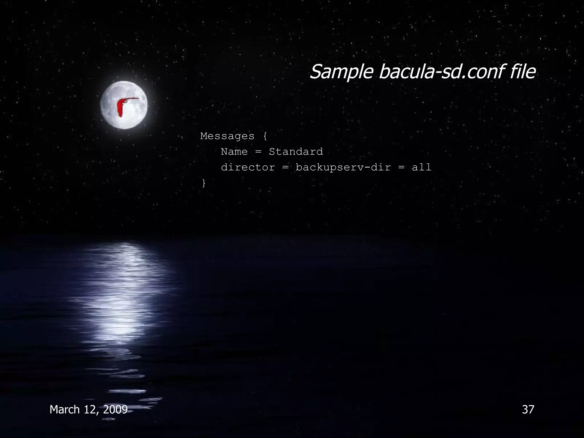 Introduction to Bacula | PPT