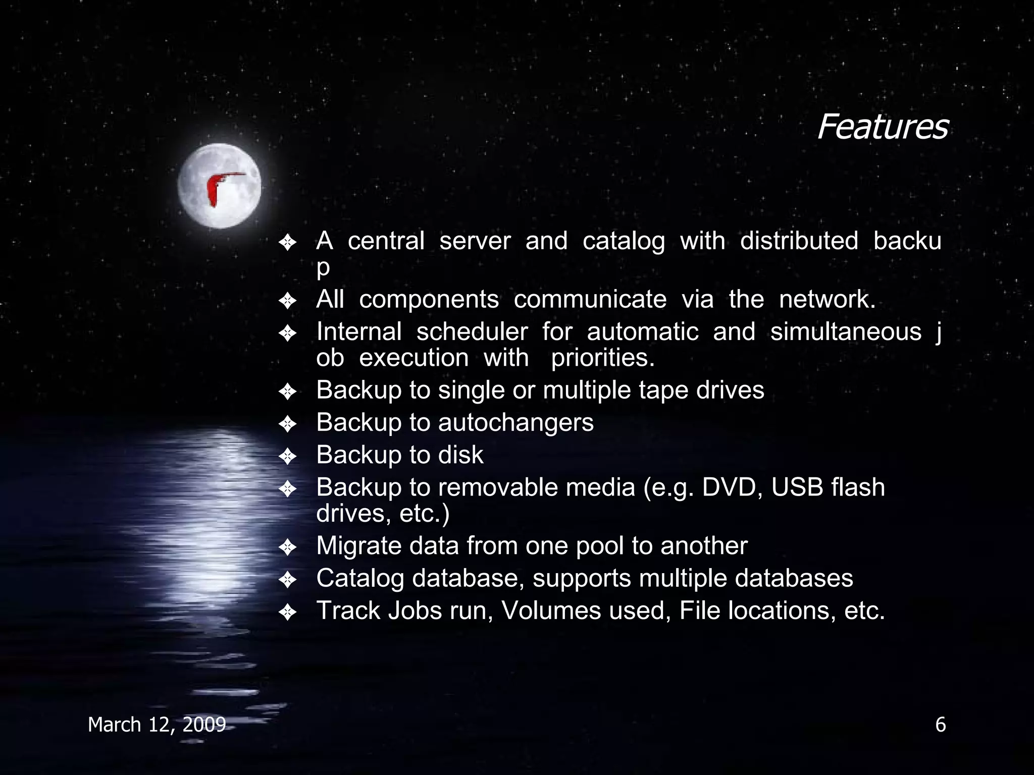 Introduction to Bacula | PPT