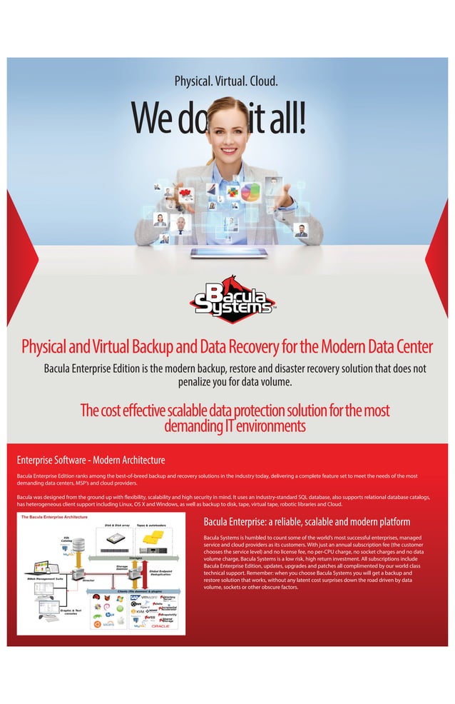 Bacula Systems Brochure | PDF | Computing | Technology & Computing