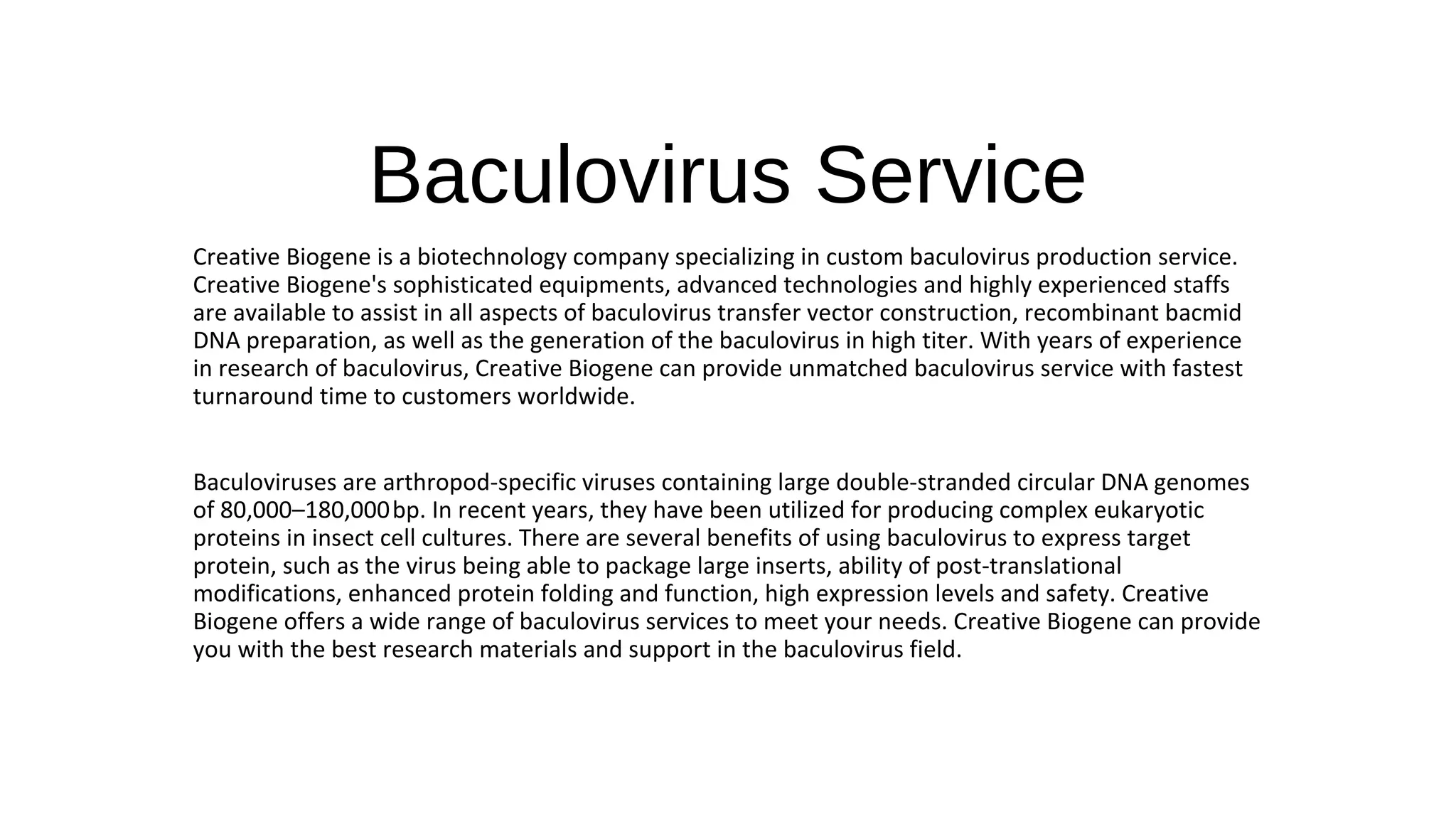 baculovirus expression | PPT