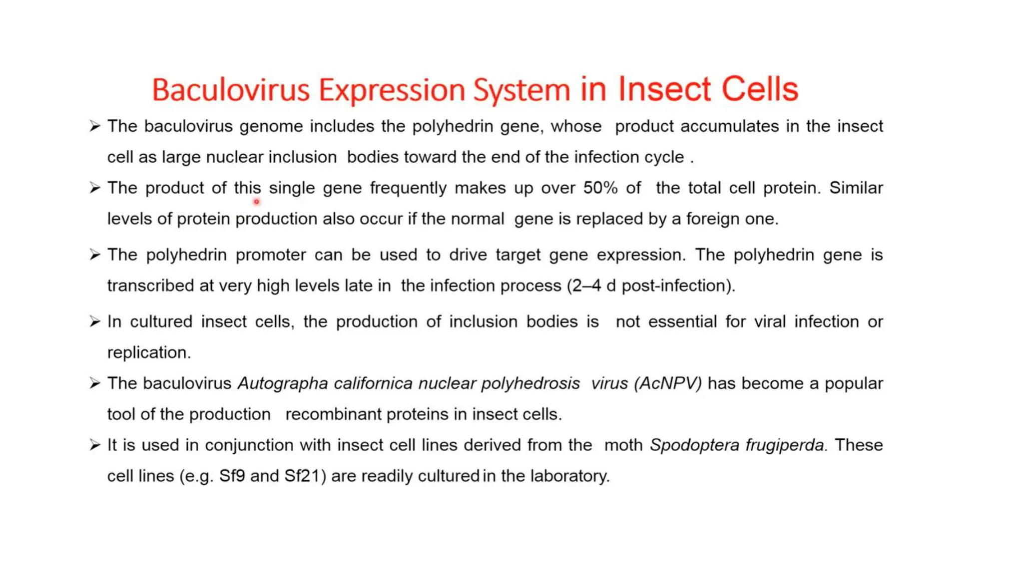 Baculovirus expression vector system.pptx | Infectious Diseases | Diseases and Conditions