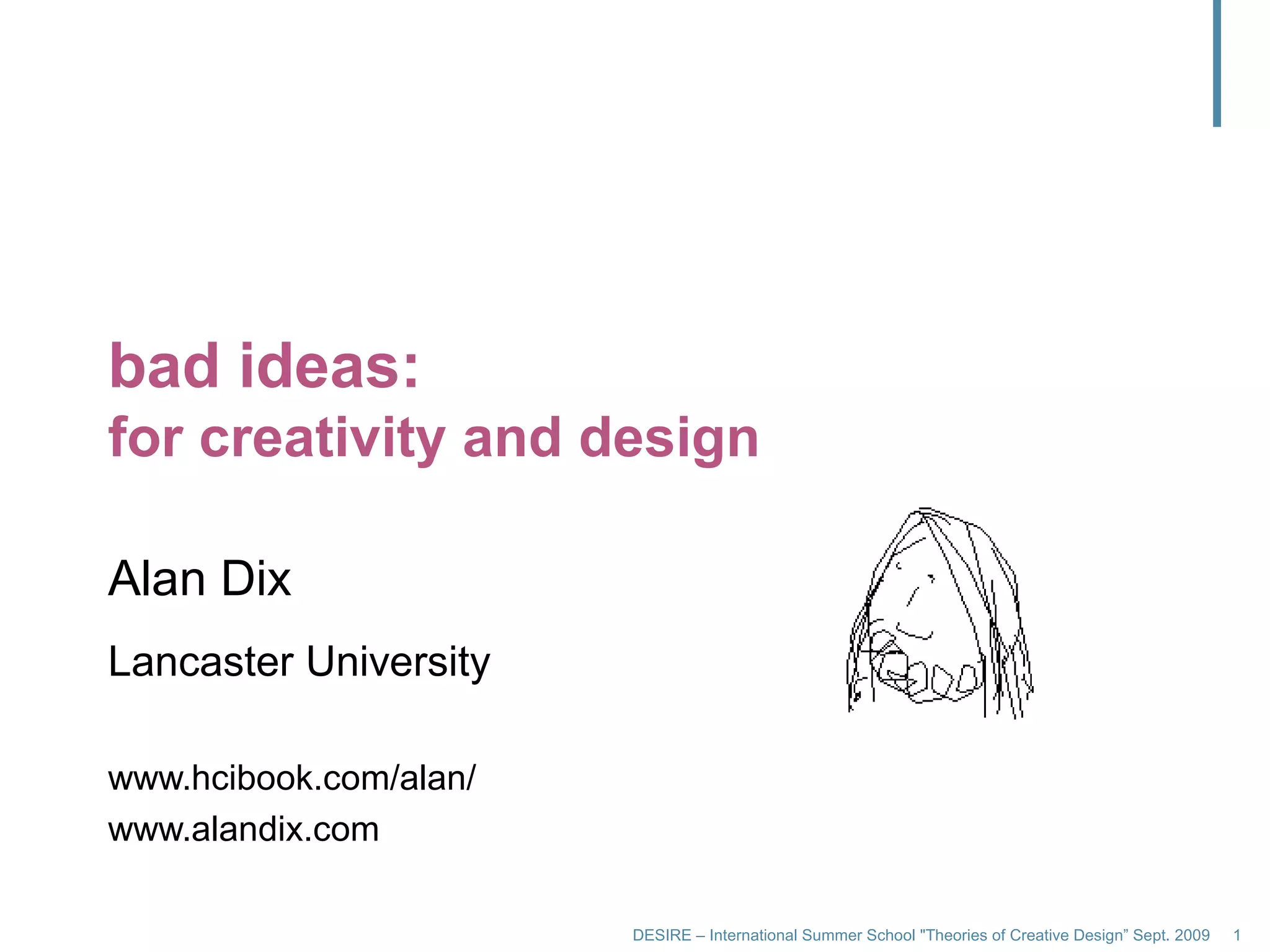 bad ideas: for creativity and design | PPT