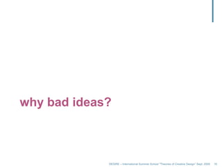 bad ideas: for creativity and design | PPT
