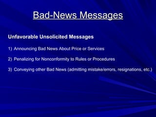 Bad news messages | PPT