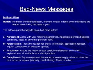 Bad news messages | PPT