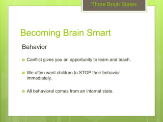 Conscious Discipline - Behavior and the Brain | PPTX
