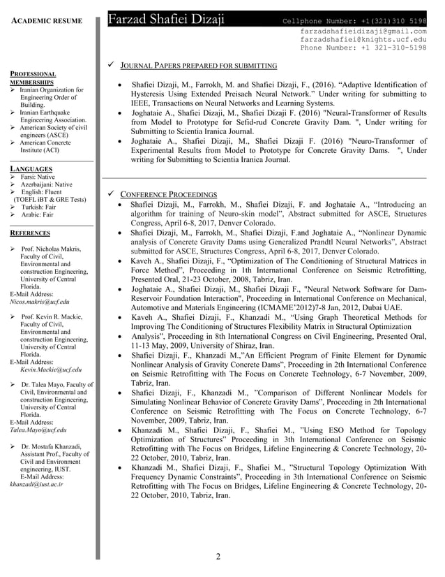 farzad shafiei resume | PDF