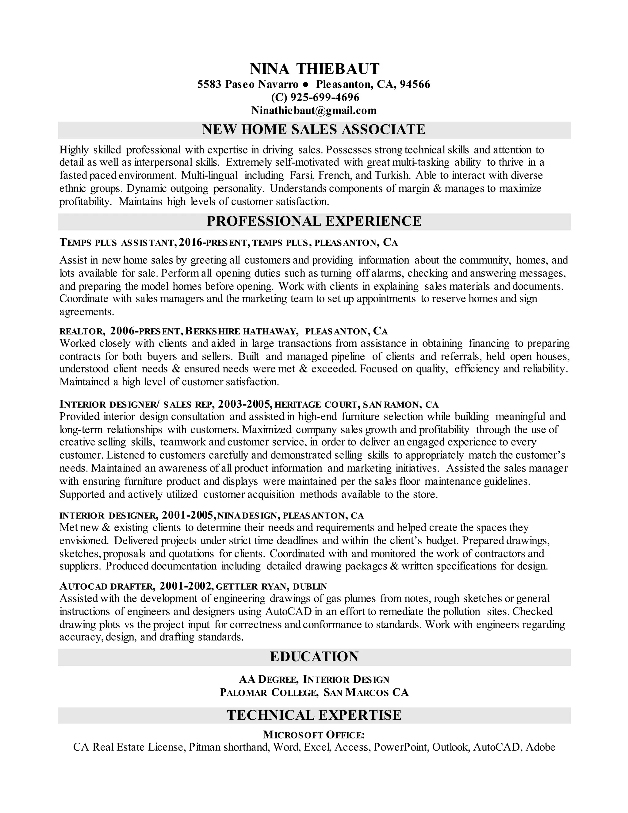 Nina Thiebaut Resume (1) | PDF