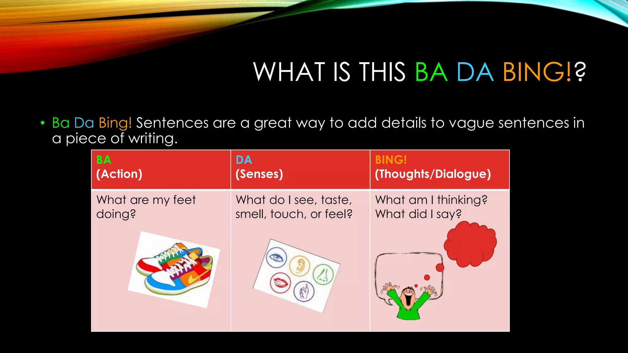 Ba da bing! Sentences Mini-lesson | PPTX