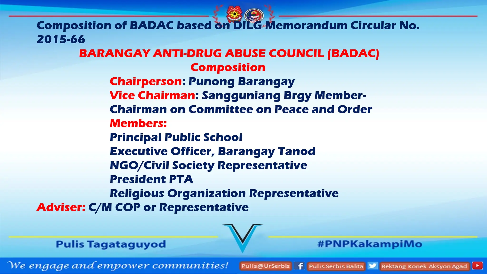 ANti- Drugs & Drug Awareness (BADAC Lecture for Barangay) | PPTX