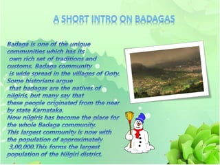 Badagas | PPT
