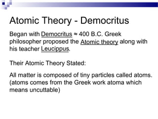 01a atomic structure history (1) | PPT