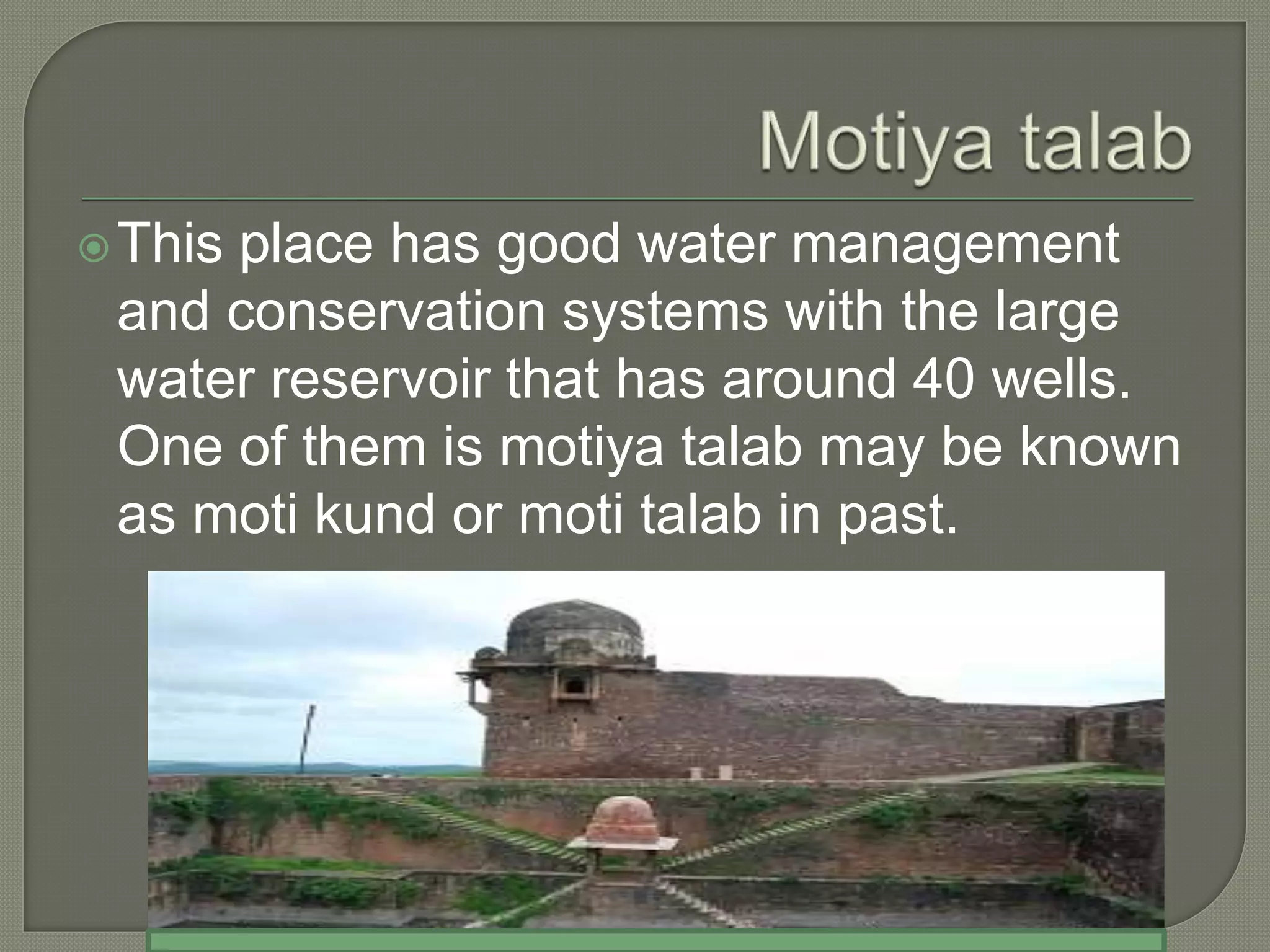 RAISEN FORT (BADAL MAHAL AND MOTIYA TALAB) | PPTX