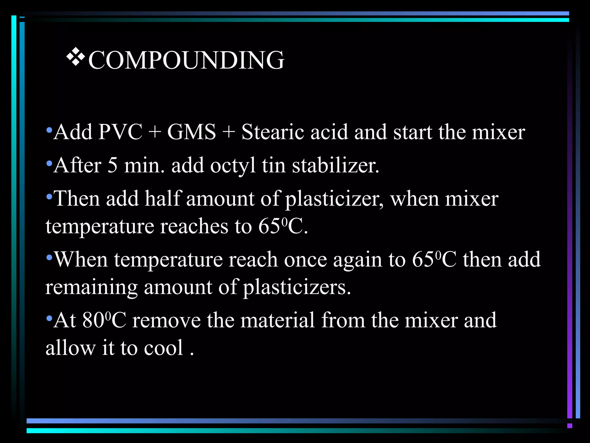 presentation on replacement of plasticizer | PPT