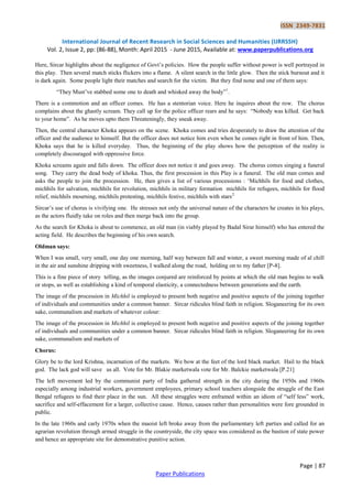Badal Sircar’s Procession; Exploration of Search For real Home | PDF