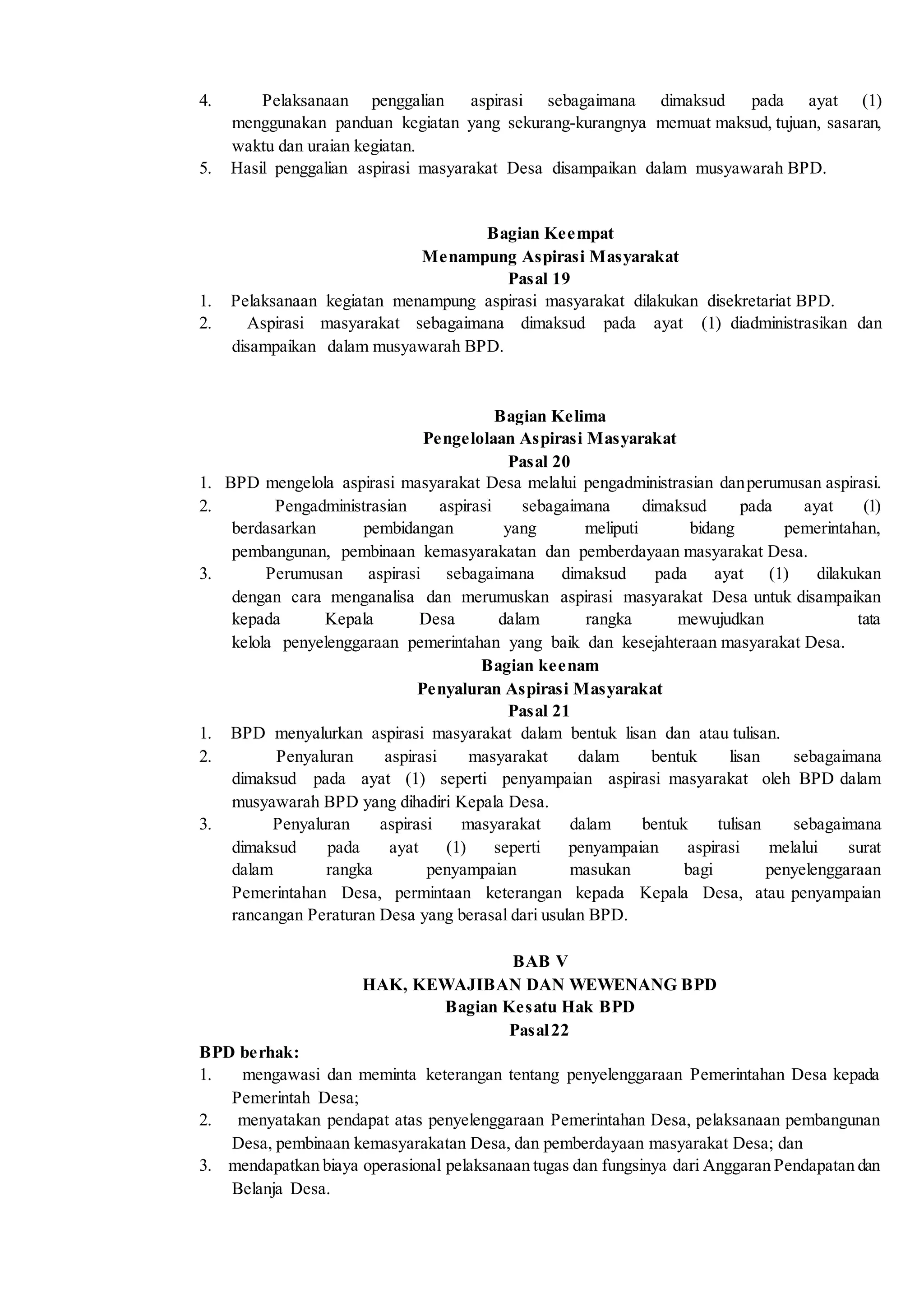 TATA TERTIB BPD DESA DATARNANGKA | DOCX