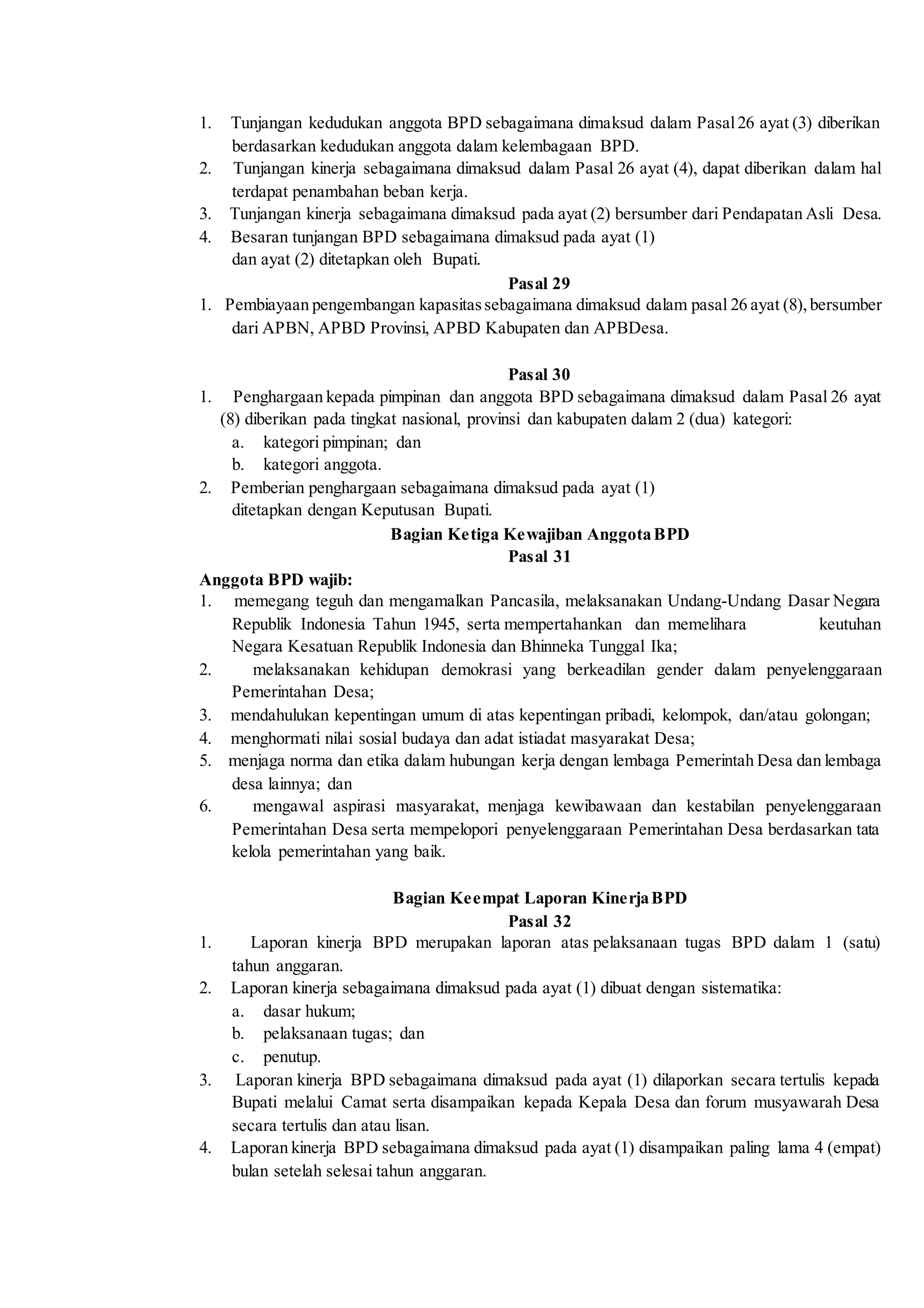 TATA TERTIB BPD DESA DATARNANGKA | DOCX