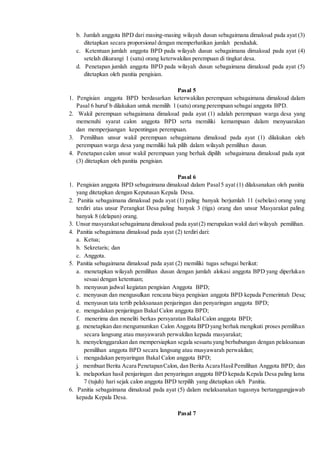 TATA TERTIB BPD DESA DATARNANGKA | DOCX