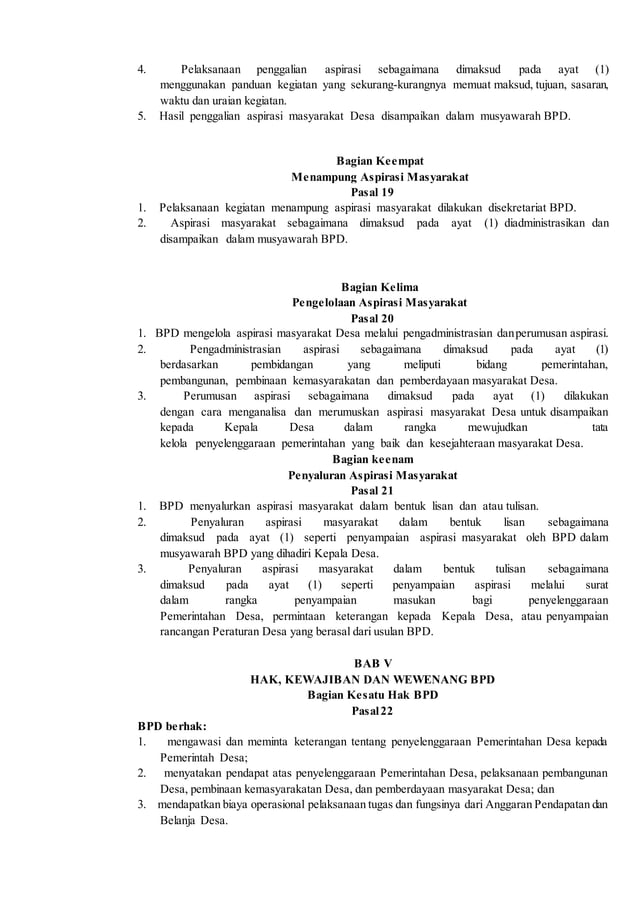 TATA TERTIB BPD DESA DATARNANGKA | DOCX