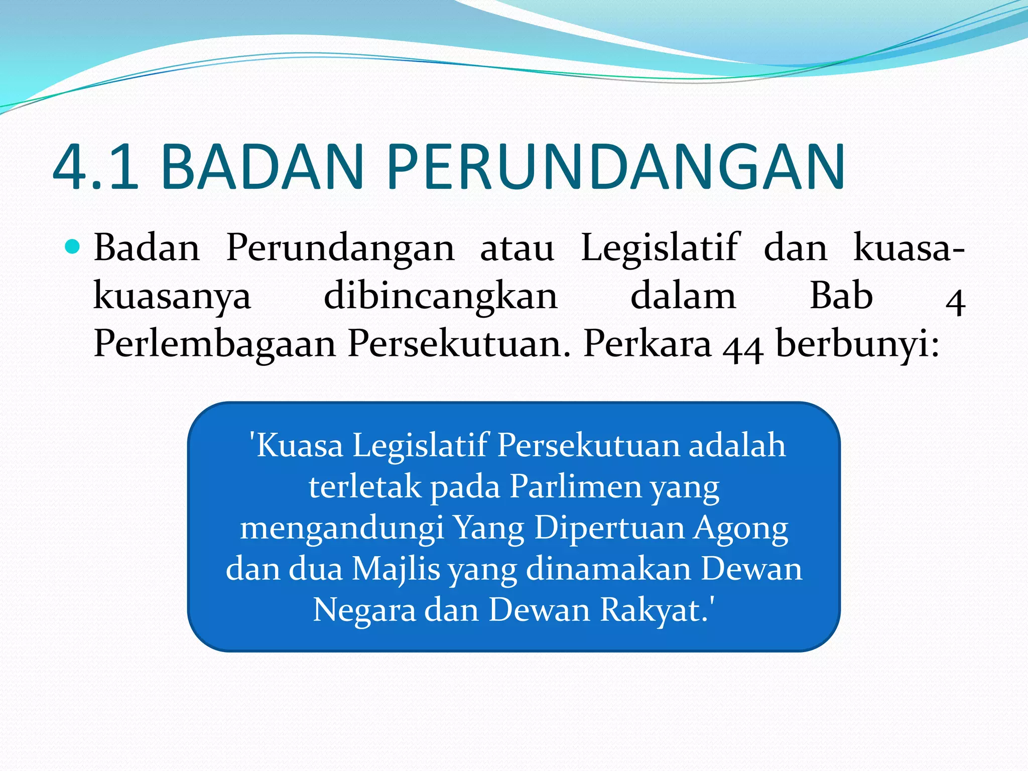 Badan perundangan | PPTX