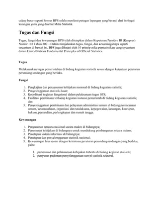Badan pusat statistik | DOCX