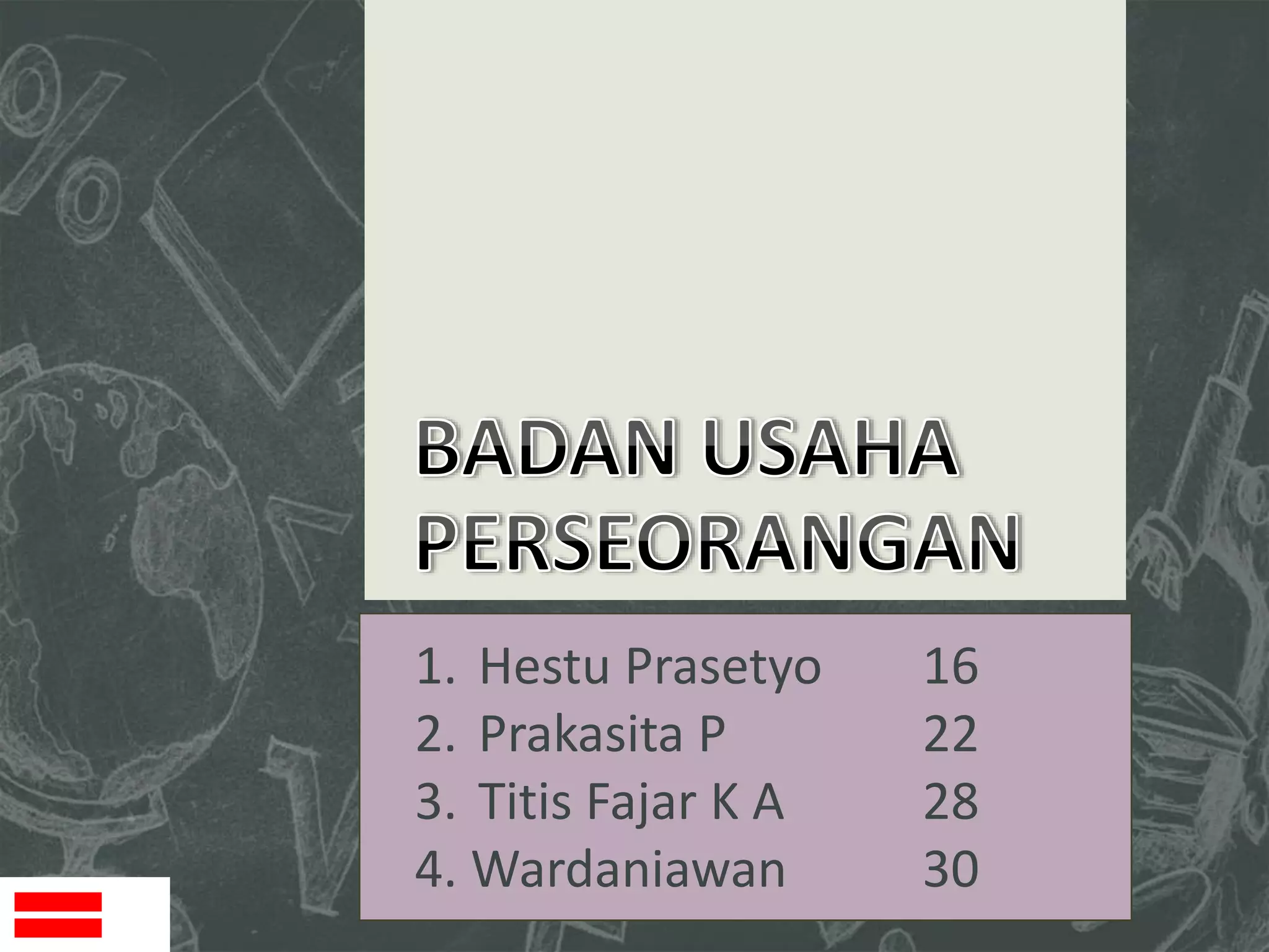 Badan Usaha Perseorangan | PPTX