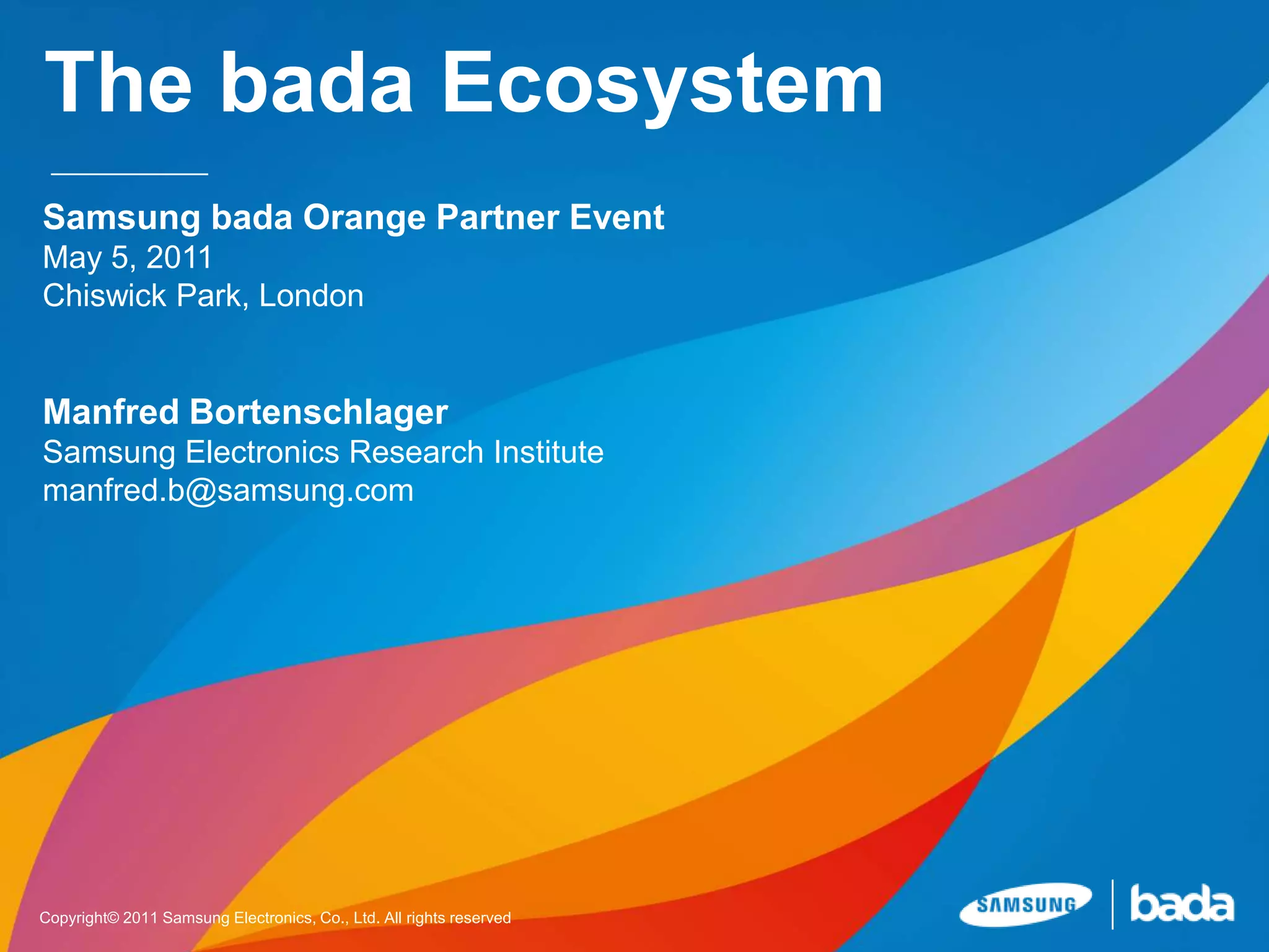 bada: Introduction to Ecosystem | PPTX