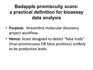 The BADAPPLE promiscuity plugin for BARD | PPT