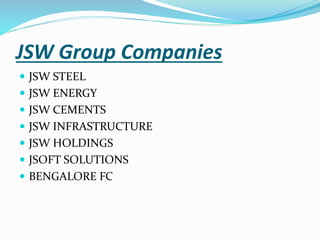 JSW (Jindal South West) | PPTX