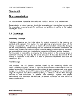 descon internship report | DOCX