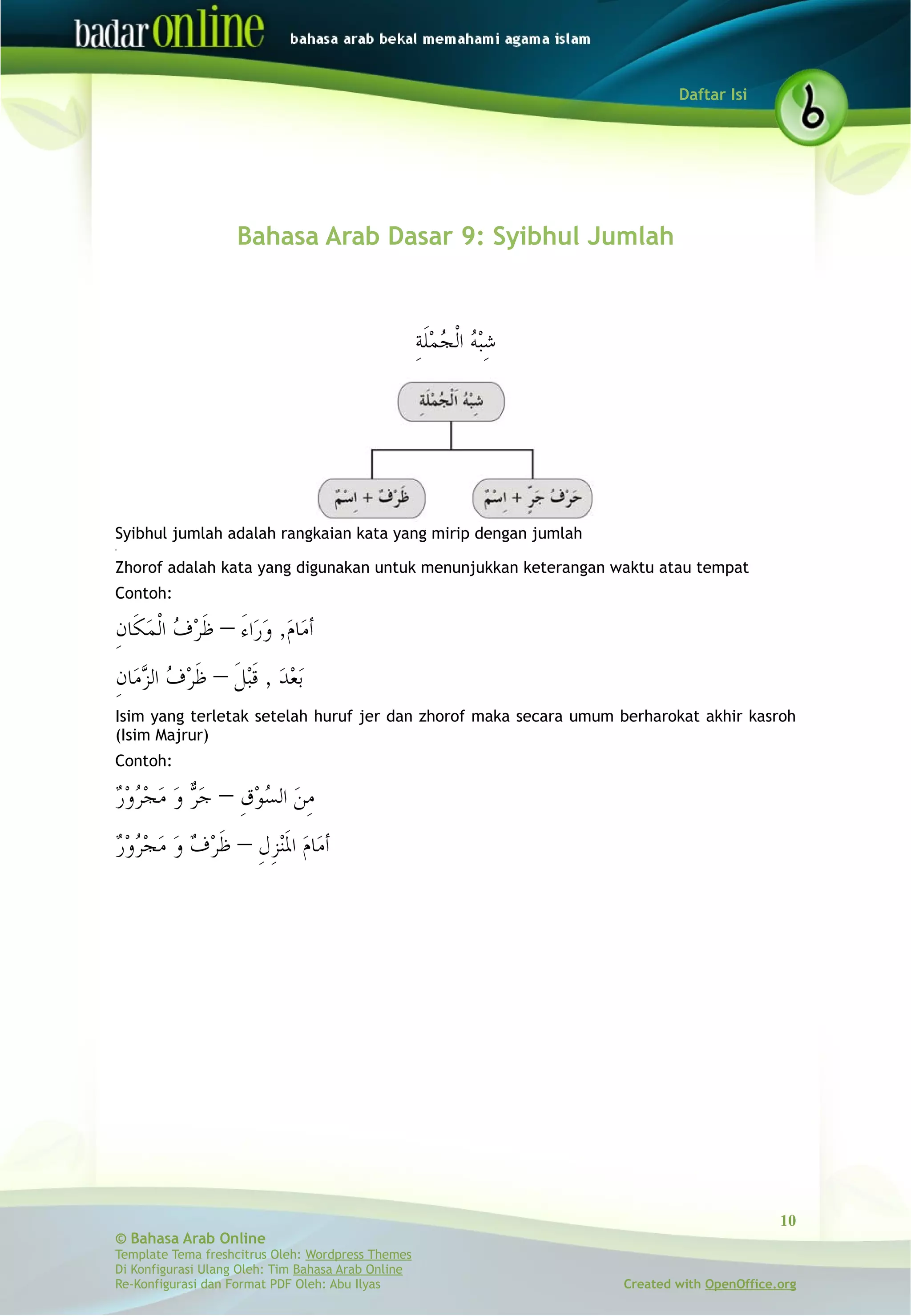 Bahasa Arab Kelas 12 Badaronline buku-1 | PDF