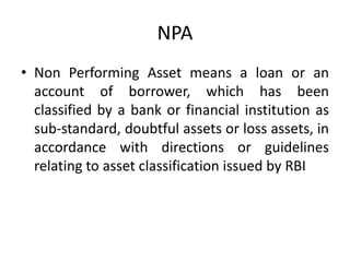 Concept of Bad Bank in India: A road ahead | PPTX