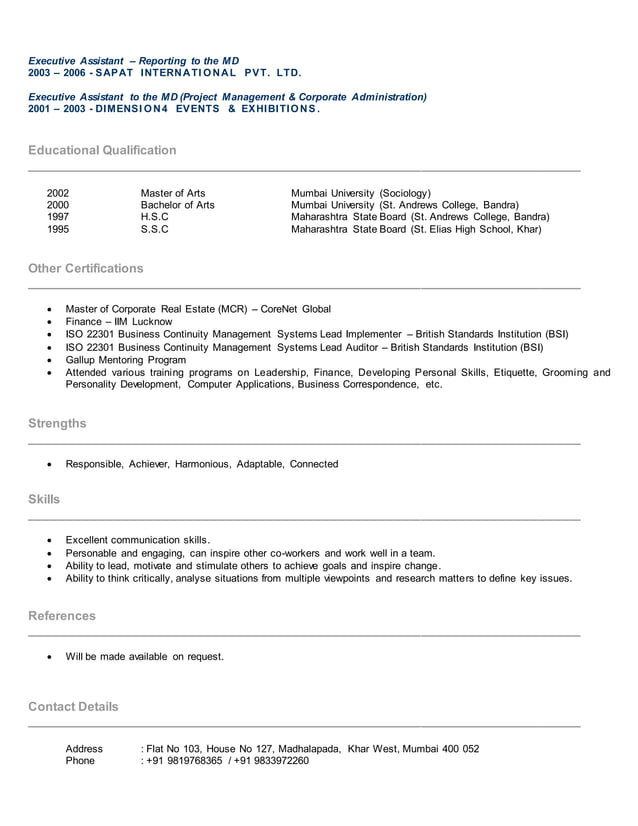 Sabina Resume_12 Oct | PDF