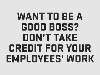 Bad Boss Behaviors | PDF