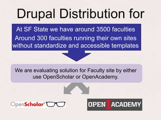 Badcamp 2012 - SFSU Drupal Distribution | PPT