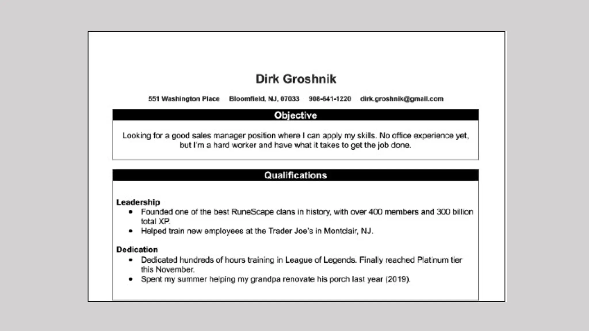 Example of Bad CV people unaware to have.pptx