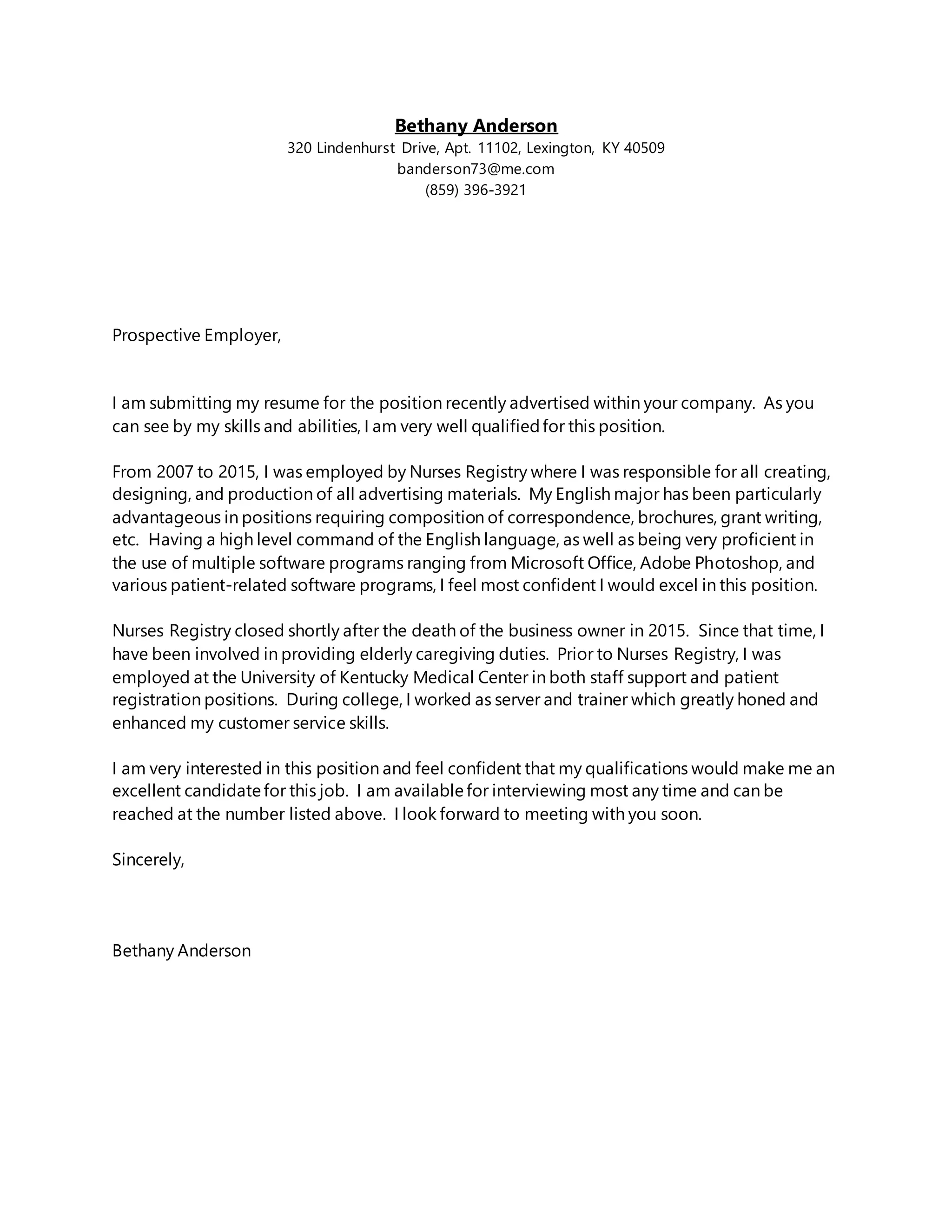 BETHANY ANDERSON cover letter | DOCX
