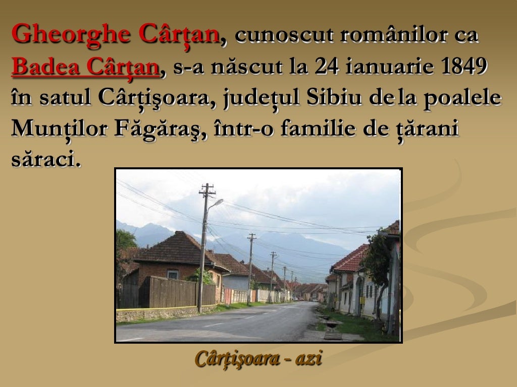 Badea Cartan - un mare roman (1849)