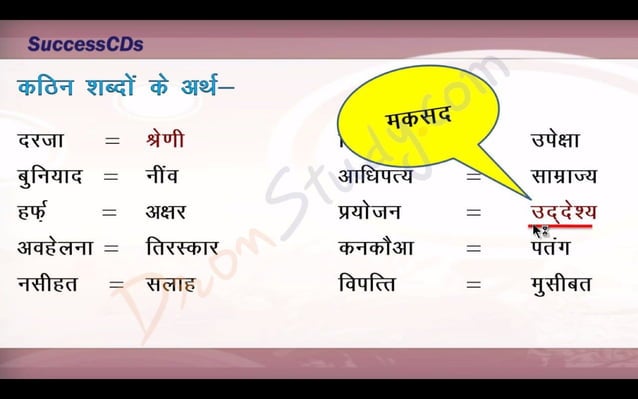 Bade Bhai Saheb Class 10 X Hindi CBSE Revision Notes | PDF