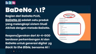 Seminar GoPaskah! - BaDeNo Klasik dan AI | PDF