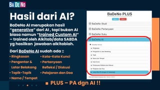 Seminar GoPaskah! - BaDeNo Klasik dan AI | PDF